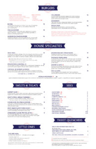 Menus – The Back Porch